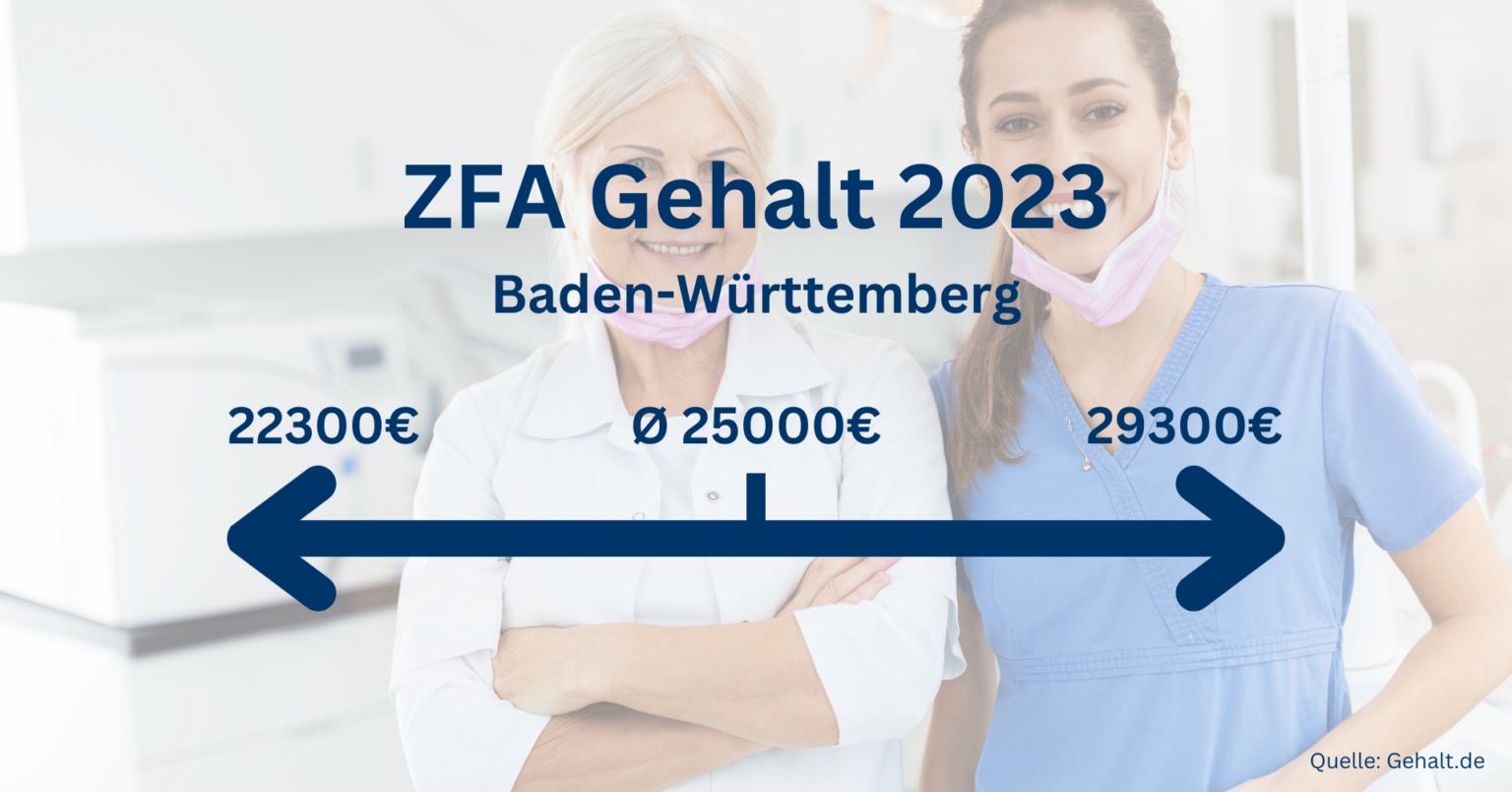 ZFA Gehalt BW 2023 - ZFA Gehälter in Baden-Württemberg